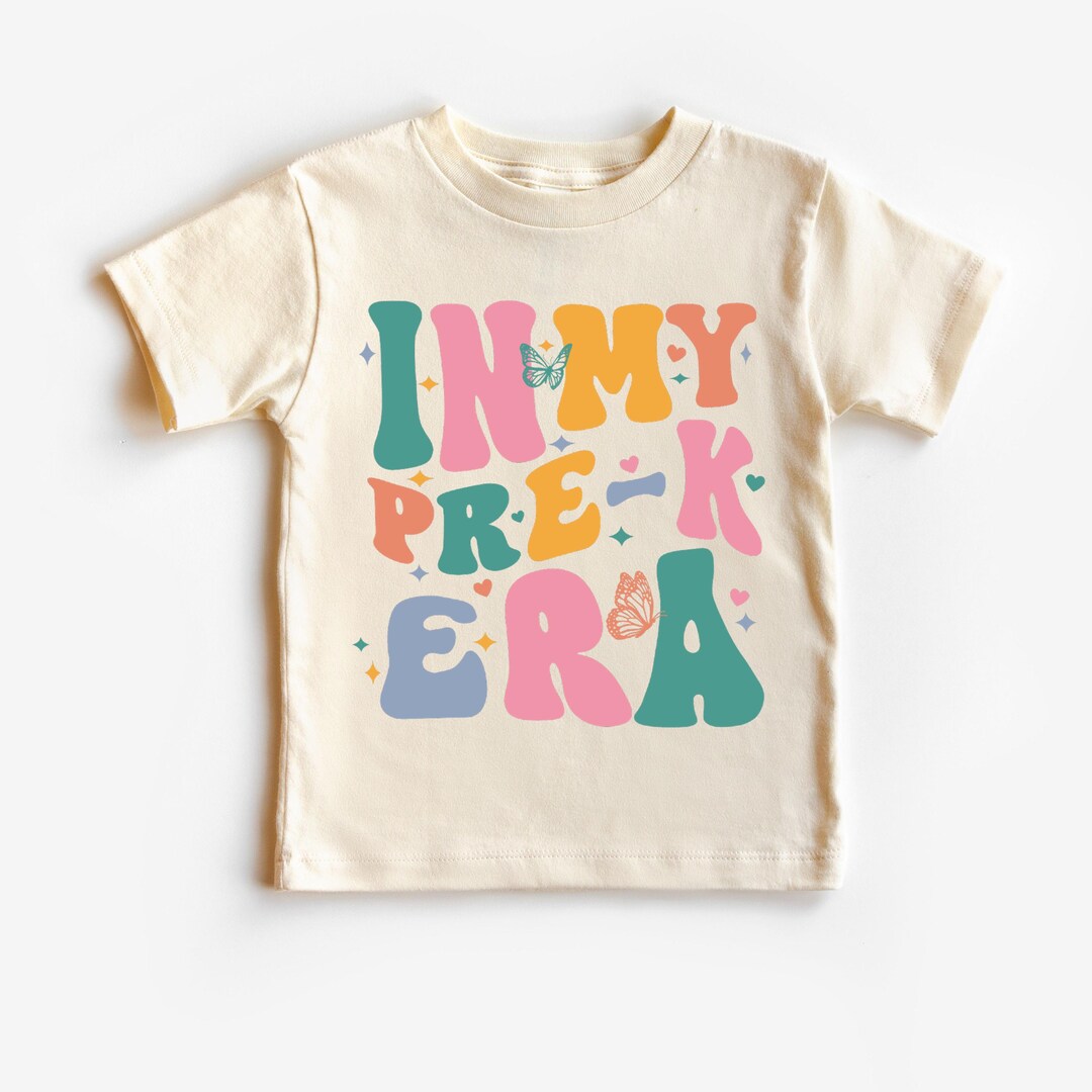 In My Pre-k Era Shirt, Retro Pre-k Kid Gift, Pre-k Toddler T-shirt ...
