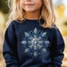 Blue Snowflake Sweatshirt, Snowflake Christmas Shirt, Christmas Gifts ...
