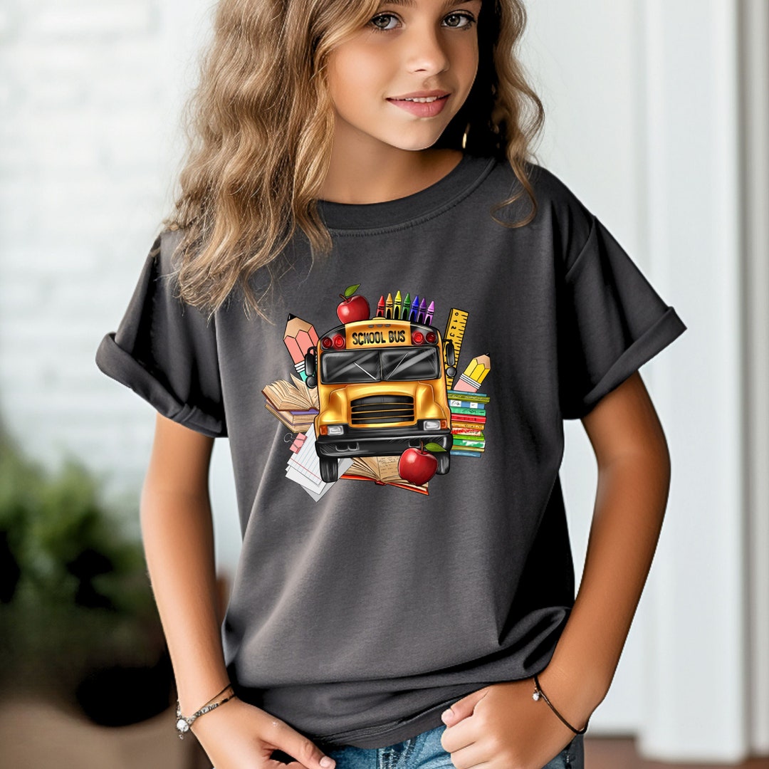 School Bus Shirt, Welcome to School T-shirt, School Bus Graphic ...