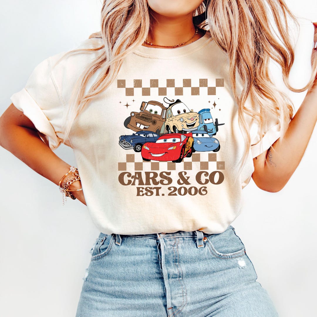 Disney Pixar Cars Characters Shirt, Cars and Co Shirt, Mcqueen ...