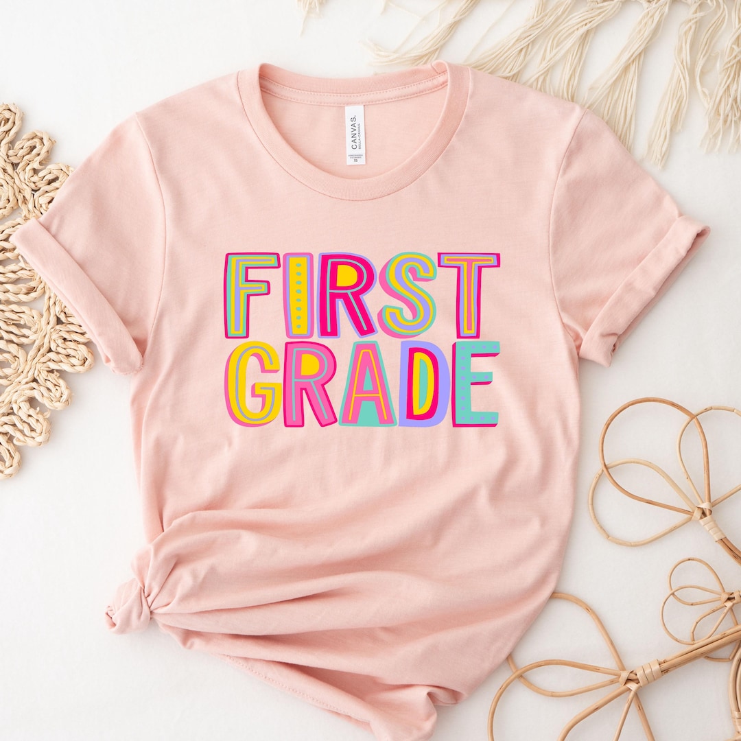First Day of School Shirt, 1st Grade Student Shirt, First Grade T-shirt ...