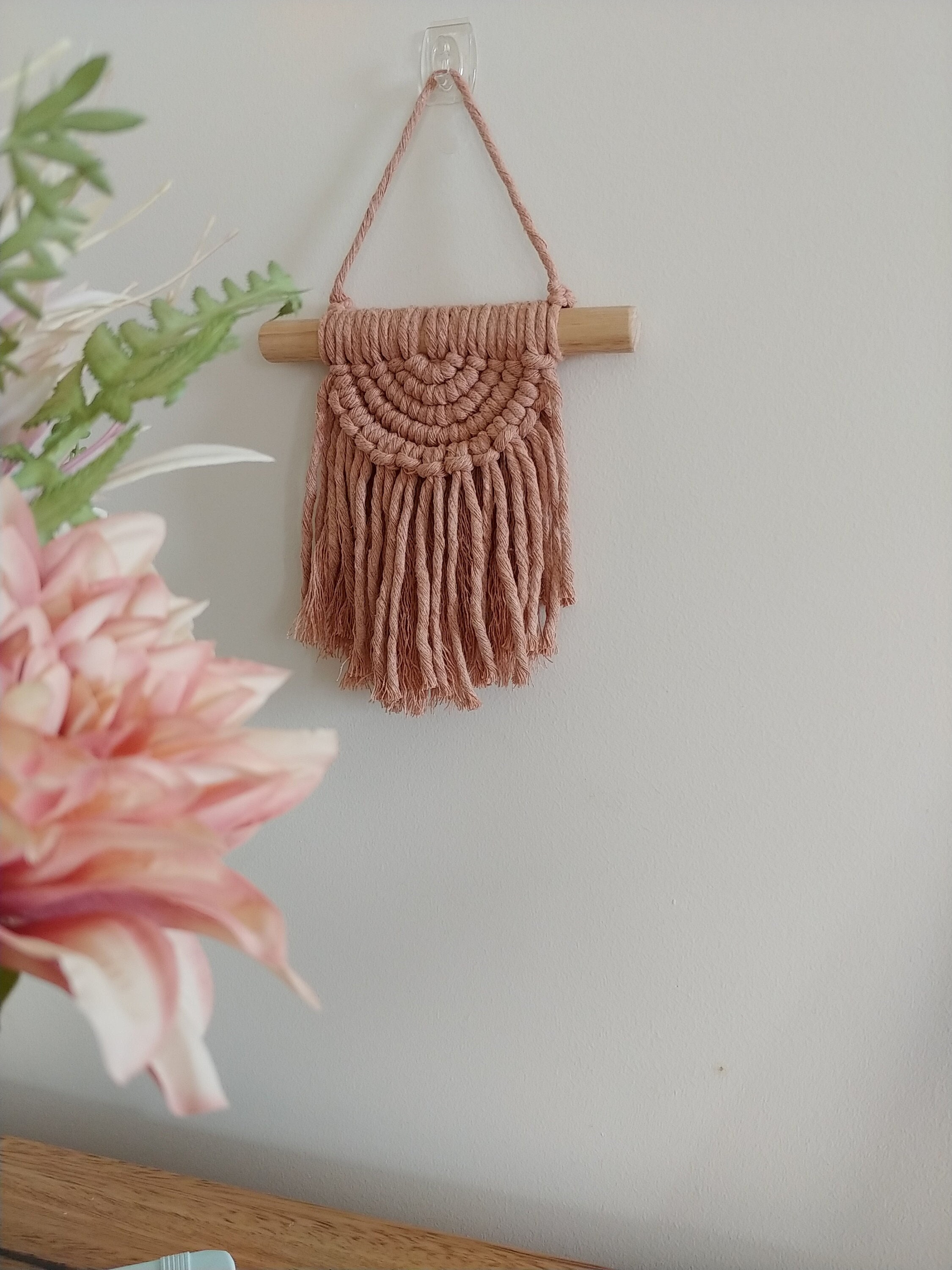 Mini Macrame Wall Hanging Mini Wall Decor Small Gift for Her - Etsy ...