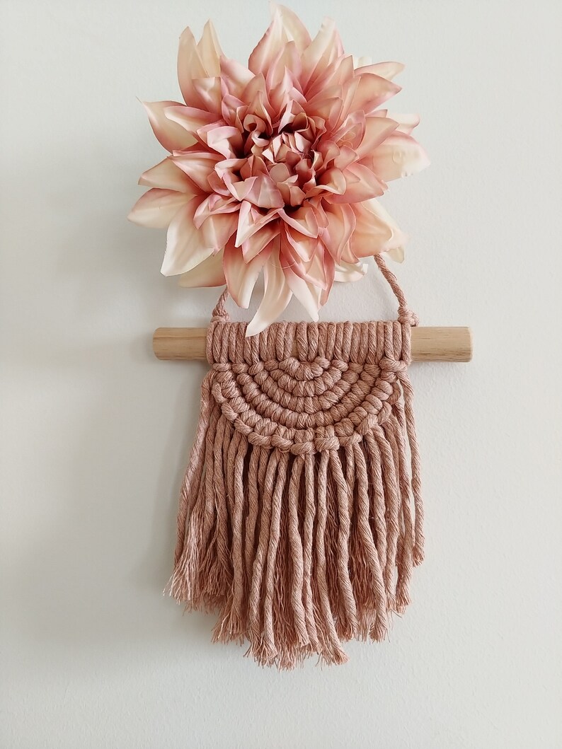 Mini Macrame Wall Hanging Mini Wall Decor Small Gift for Her - Etsy ...