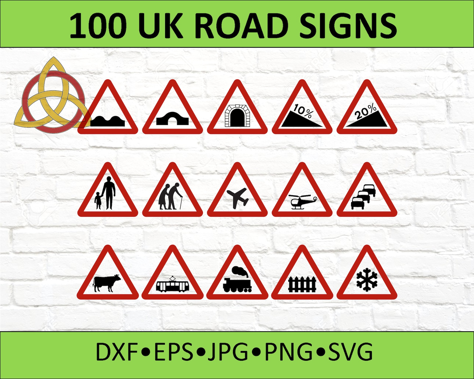100 UK Road Signs ~ - Etsy