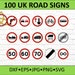 100 UK Road Signs ~ - Etsy UK