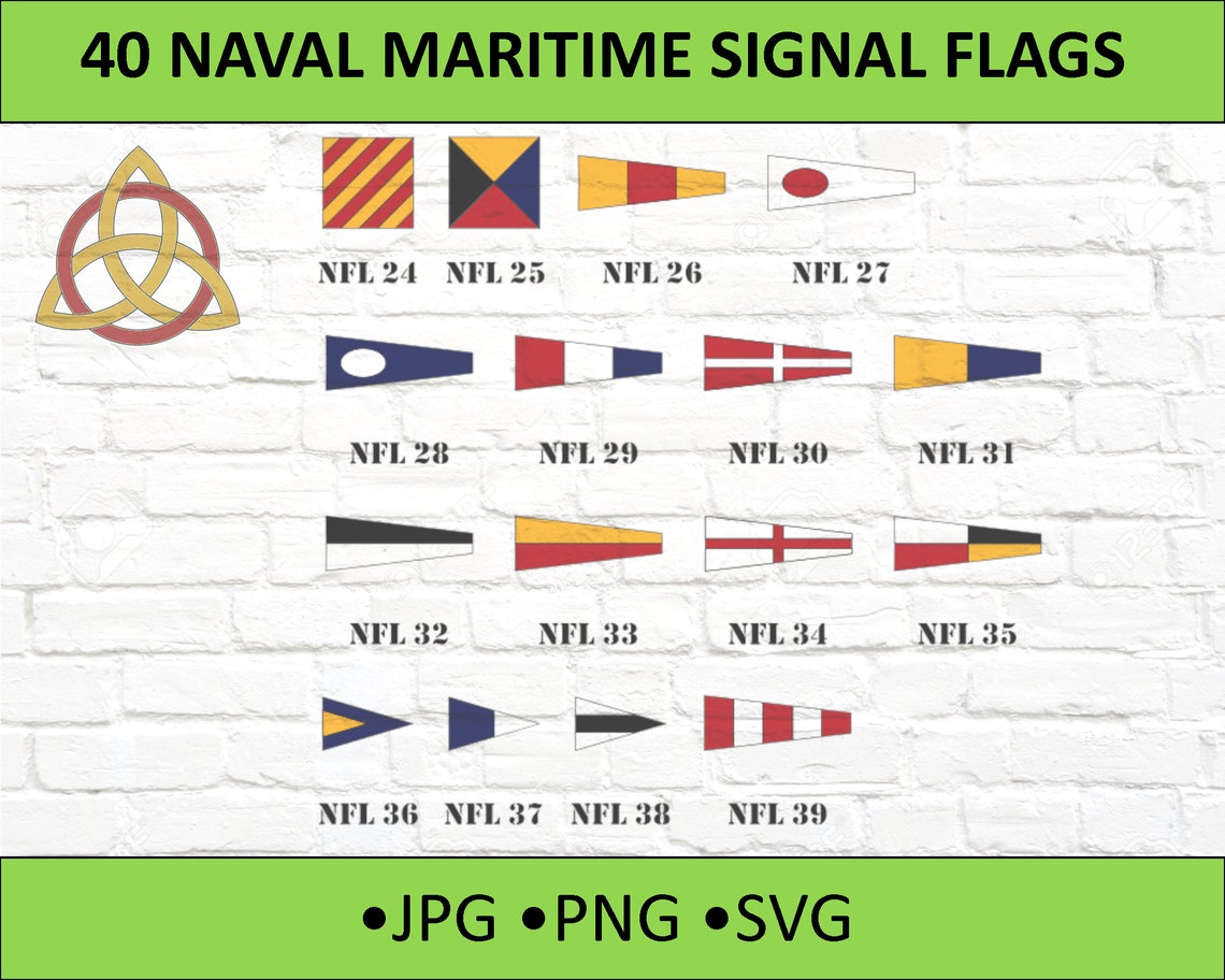 40 Naval Maritime Signal Flags - Etsy
