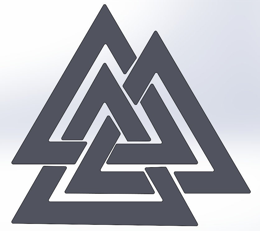 Valknut Dxf & Svg Cut File - Etsy