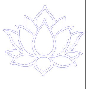 Geometric Lotus Flower, Dxf & Svg Cut File - Etsy