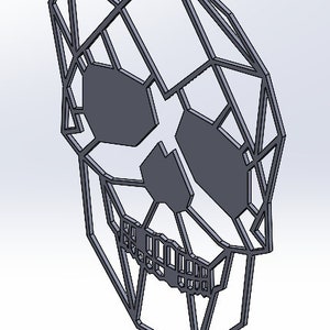 Cráneo geométrico, archivo Dxf & Svg Cut - Etsy México