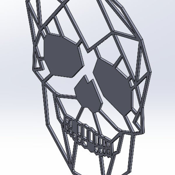 Geometric Skull - Etsy