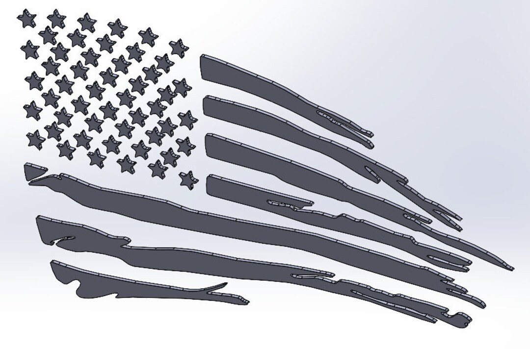 American Flag - Distressed, Dxf & Svg - Etsy