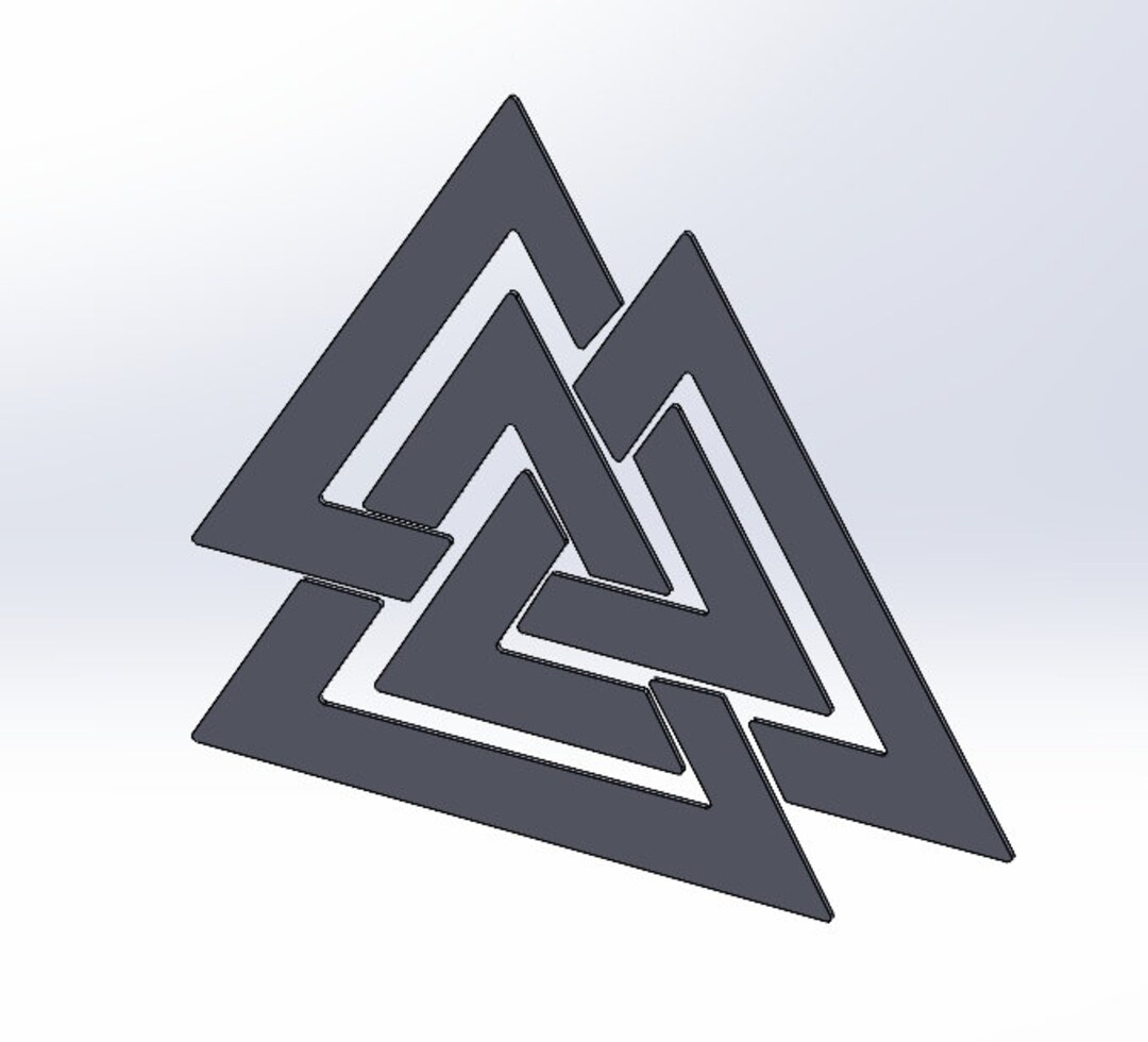 Valknut Dxf & Svg Cut File - Etsy