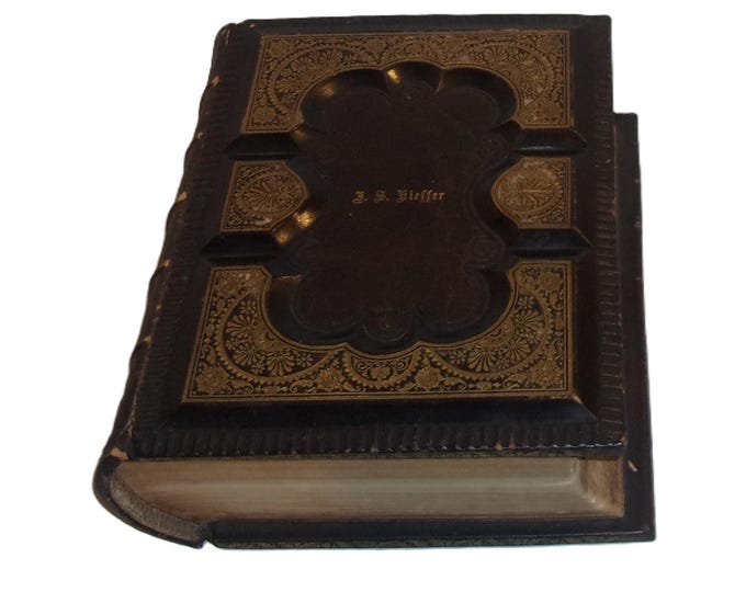 Antique-the Latest Illustrated Reference Bible-copyright 1873-holy ...