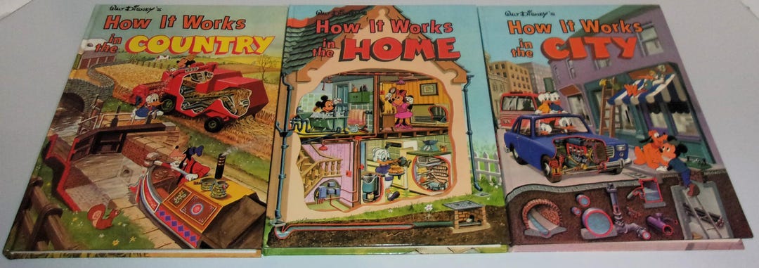 Set of 3 Walt Disney's How It Works Books-how It Works in the Home-how ...