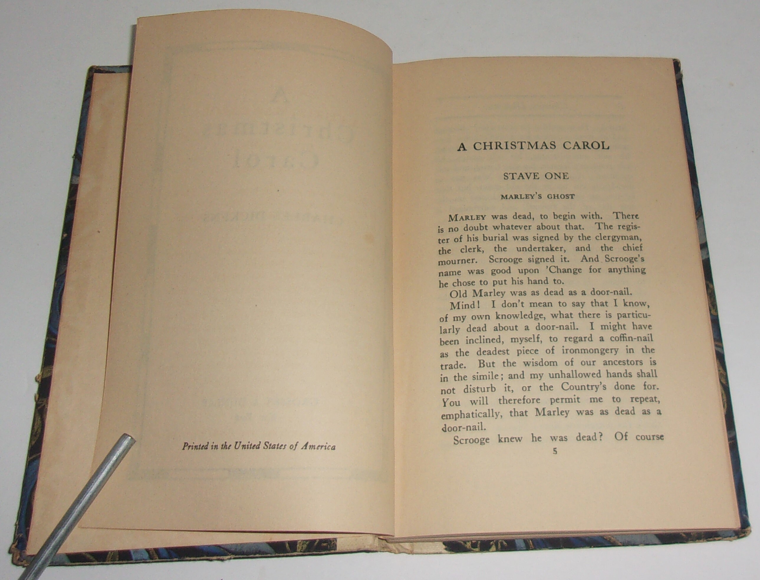 Christmas Carol by Charles Dickens, Grosset & Dunlap New York, Vintage ...