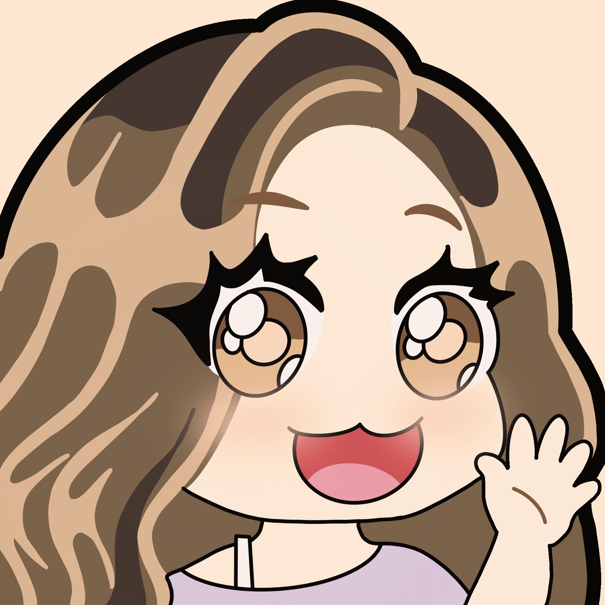 Chibi Wave Emote | Etsy