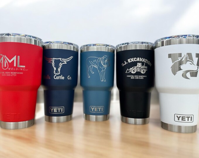 Yeti Tumbler Personalize 30oz Custom Laser Engraving Custom Monogram ...