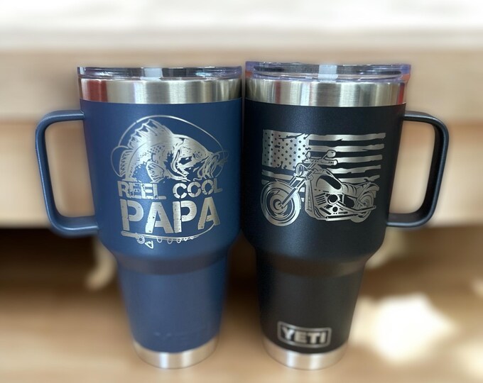 YETI Personalize 35oz Mug With Handle and Straw Lid Custom 35 Oz Yeti ...