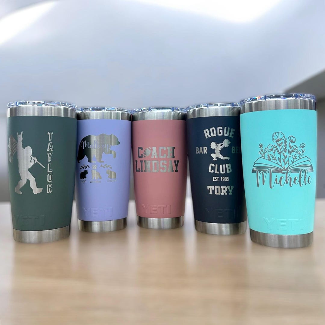 20oz Custom Engraved Yeti Rambler, Yeti Tumbler Personalized - Etsy