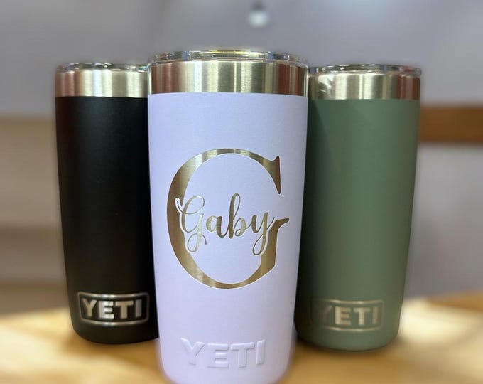 Custom Personalized Yeti Nordic Purple Yeti Tumbler With Name Engraved ...