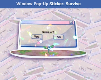 Retro Sticker, Windows Error Sticker, Error Sticker, Pop Window, Y2k ...