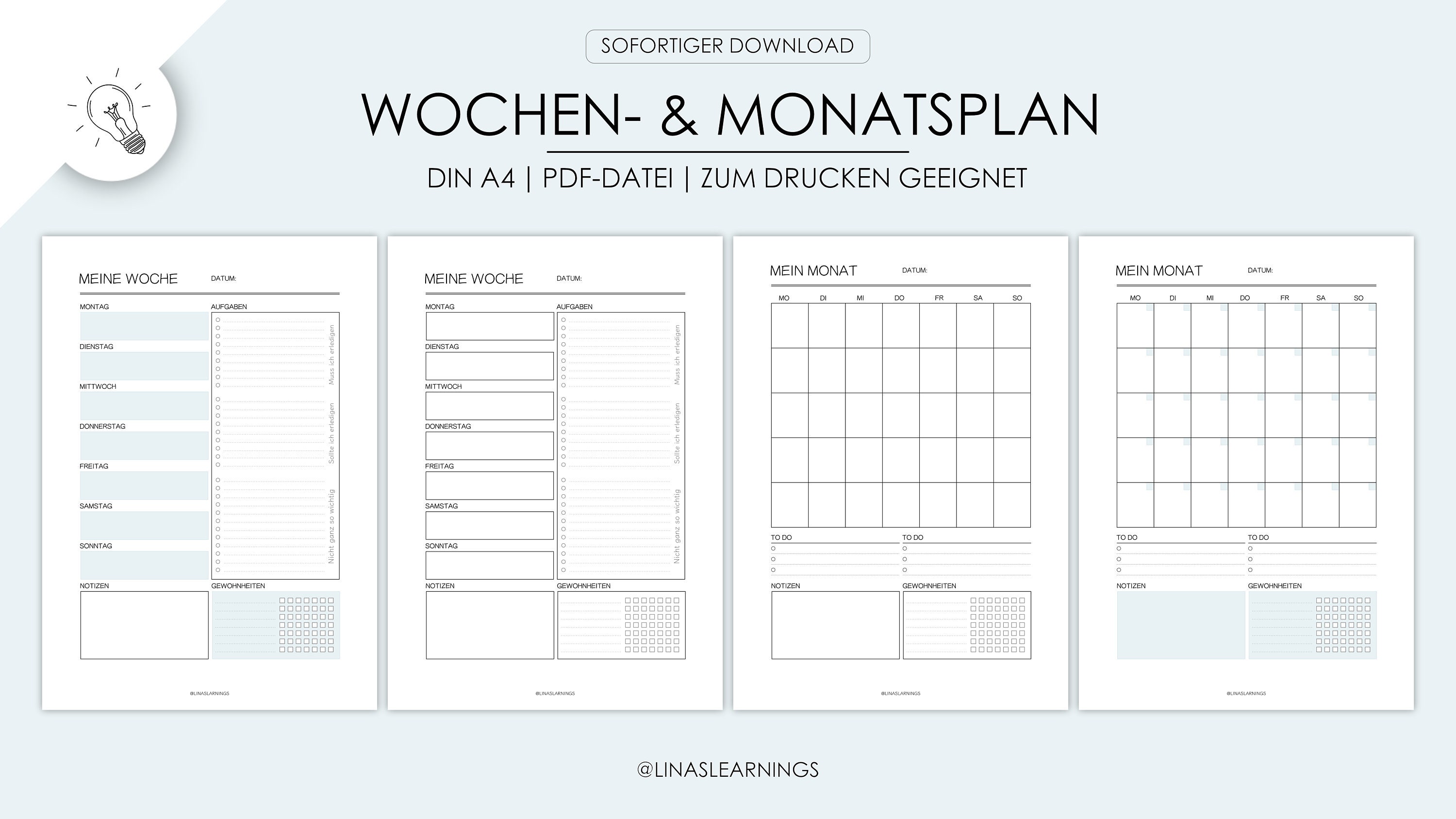 Weekly Planner PDF Template to Duck A4 - Etsy