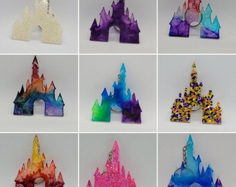 Cinderella Castle Keychain - Etsy
