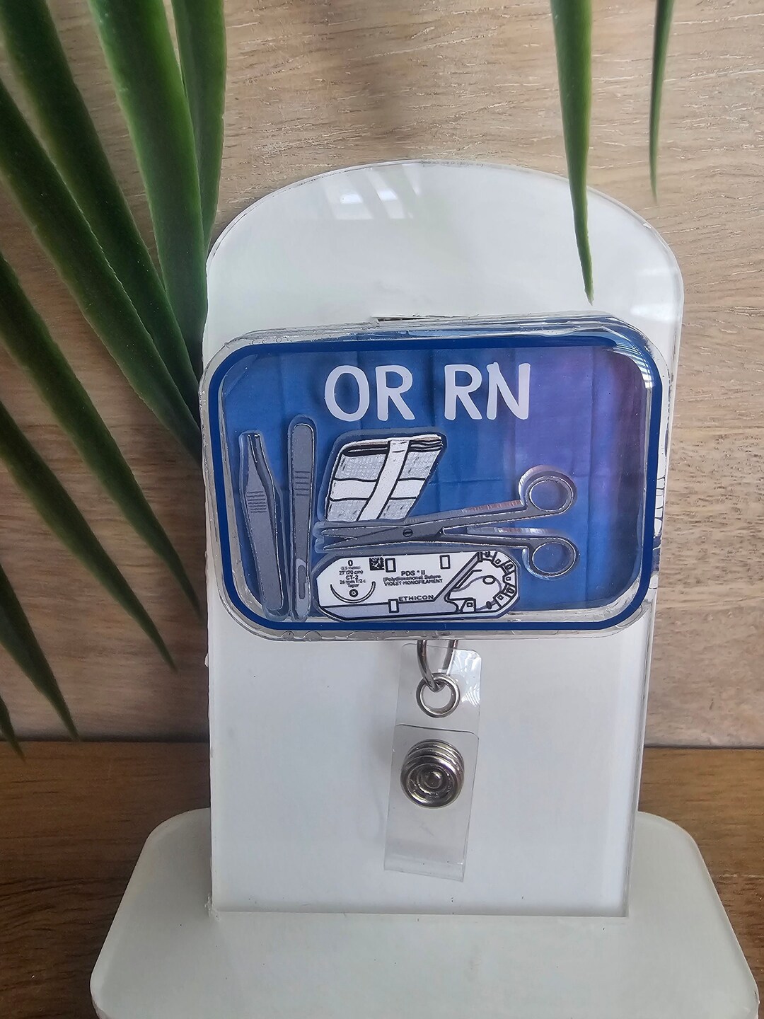 Operating Room Mayo Stand Shaker Badge Reel Blue or Green - Etsy