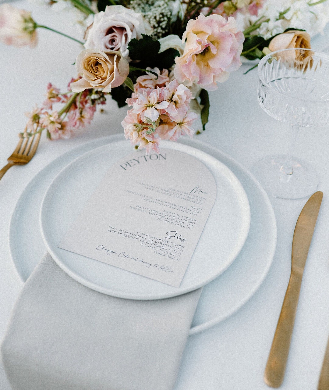 VIRAL Arch Wedding Menus, Wedding Menu Template, Canva, Event Menu ...