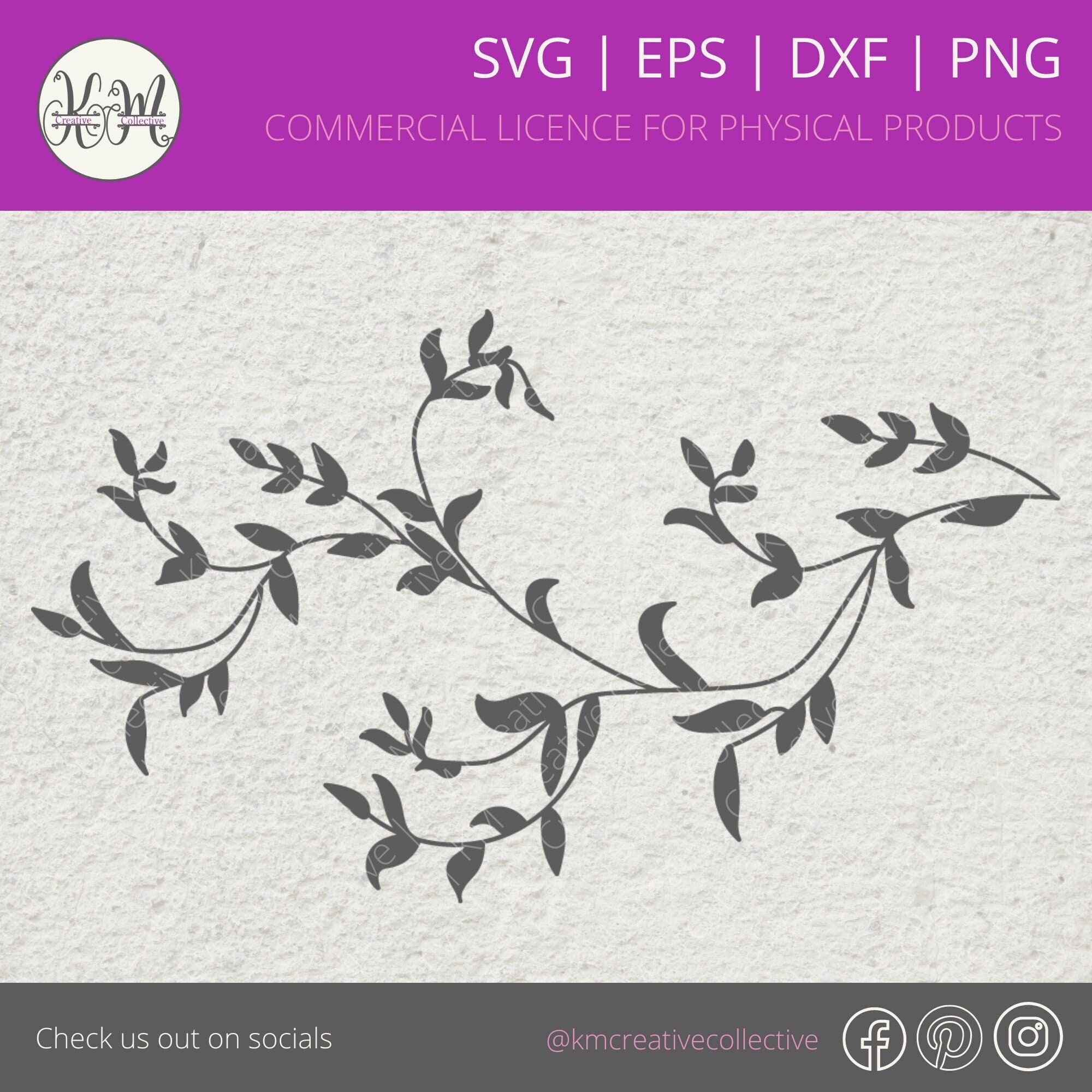 Decorative Botanical SVG | Hand Drawn Foliage SVG | Foliage SVG | Hand ...