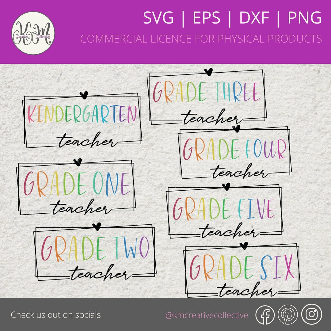 Bundle | Grade Level SVG | Teacher Bundle SVG | School Svg | Label Svg ...