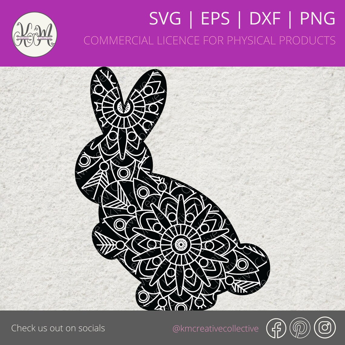 Mandala Easter Bunny SVG | Easter SVG | Cute SVG | Easter Bunny Svg ...