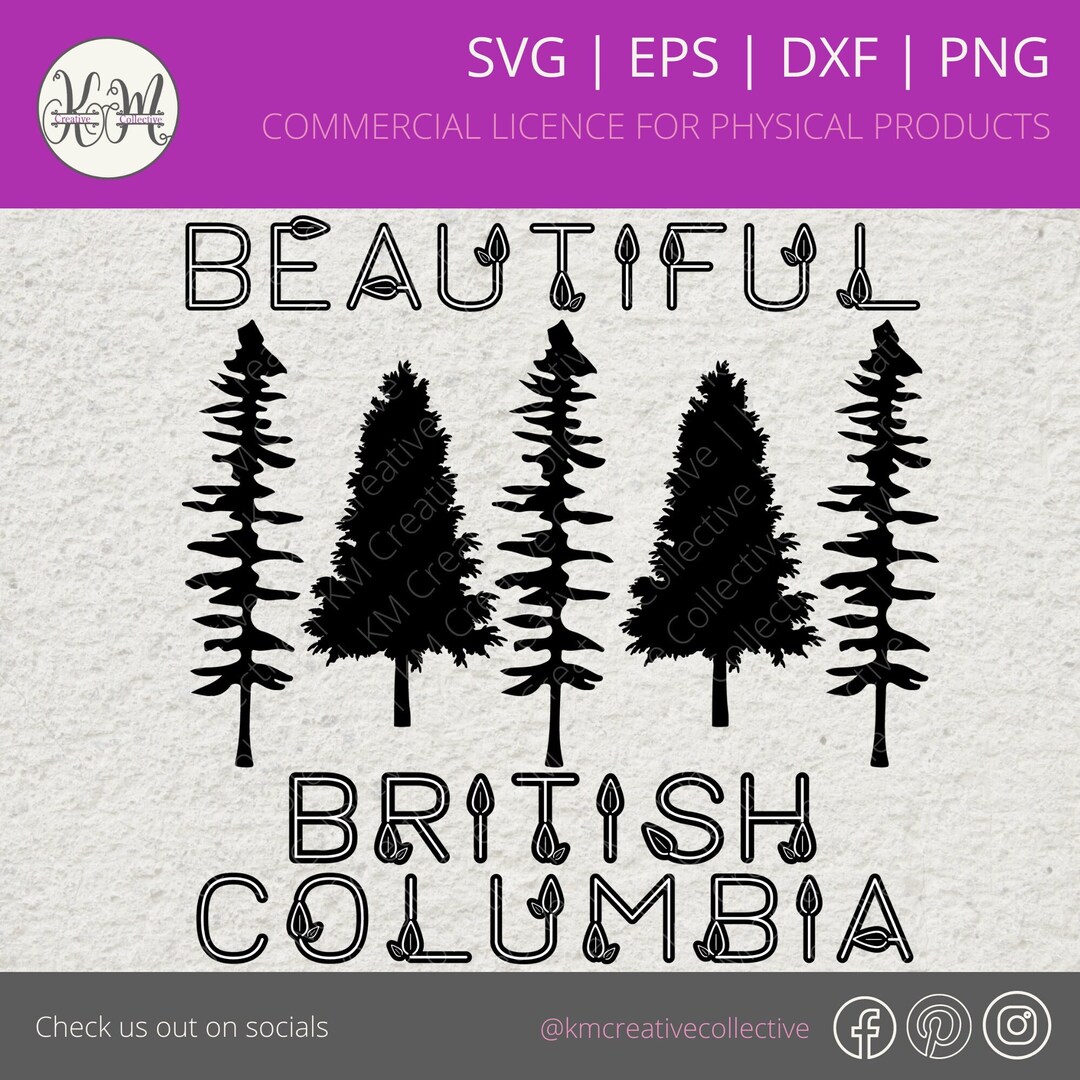 Trees SVG | Tree Clipart | BC Trees Svg | Nature Svg | B.C. Svg | Sitka ...