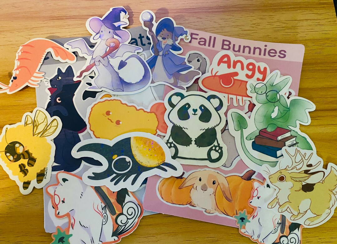 Custom Sticker Pack, Any 10 Stickers, Build Your Own Sticker Pack ...