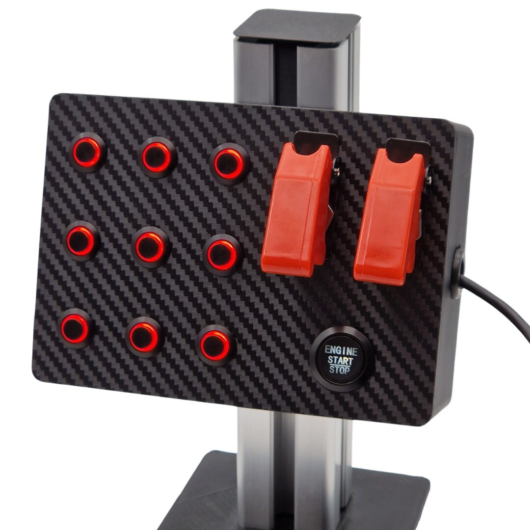 Button Box Sim Racing Desk Clamp Start/stop Button Safety Switch ...