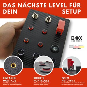 Button Box Sim Racing Start Engine Rotary Encoders Momentary Switches ...