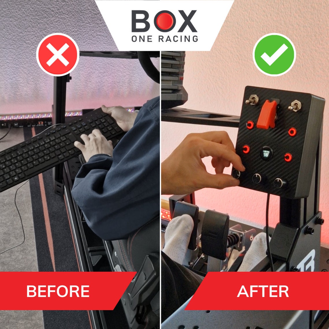 LED Button Box Sim Racing Desk Clamp Encoder Start/stop - Etsy