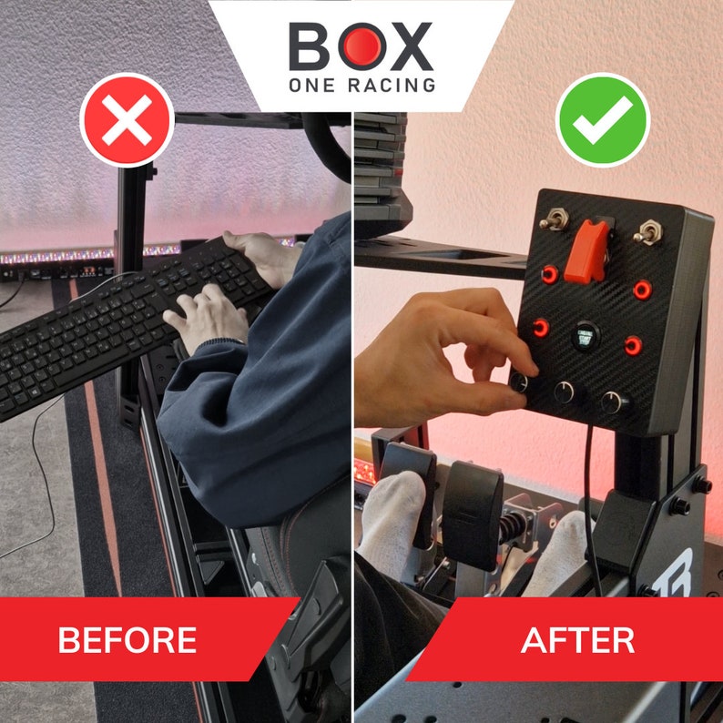 LED Button Box Sim Racing Desk Clamp Encoder Start/stop - Etsy