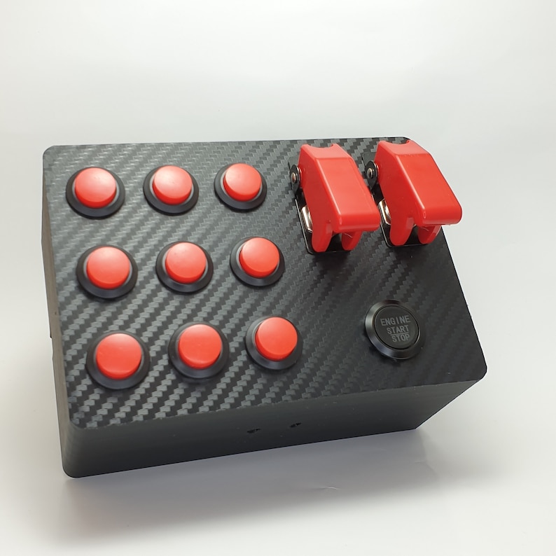 Button Box Sim Racing Desk Clamp Start/stop Button Safety | Etsy