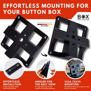 LED Button Box Sim Racing Desk Clamp Encoder Start/stop Momentaty ...