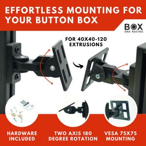 Elgato Stream Deck Mount and Button Box With LED Buttons | 3 Encoders ...