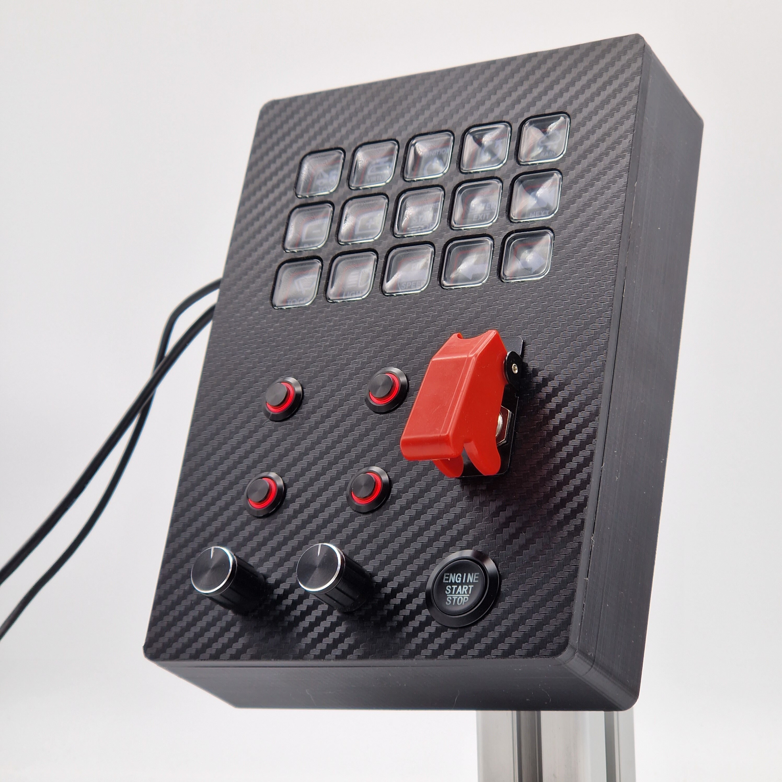 Elgato Stream Deck Mount and Button Box With LED Buttons 2 Encoders 4 ...