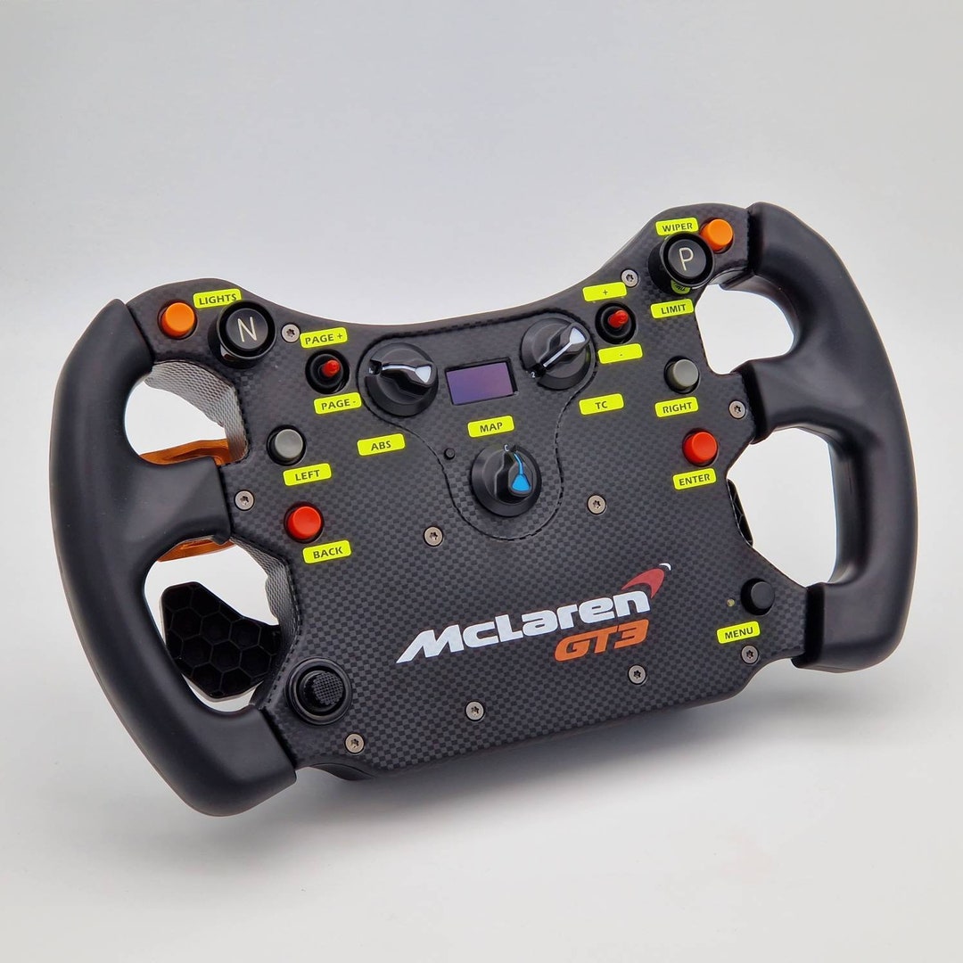 Two (2x) Simracing Stickers | Neon Yellow Matte | Encoders and Buttons ...