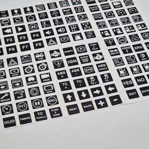 Simracing and Euro Truck ICON Sticker Sheet | Light Pass Through | for ...