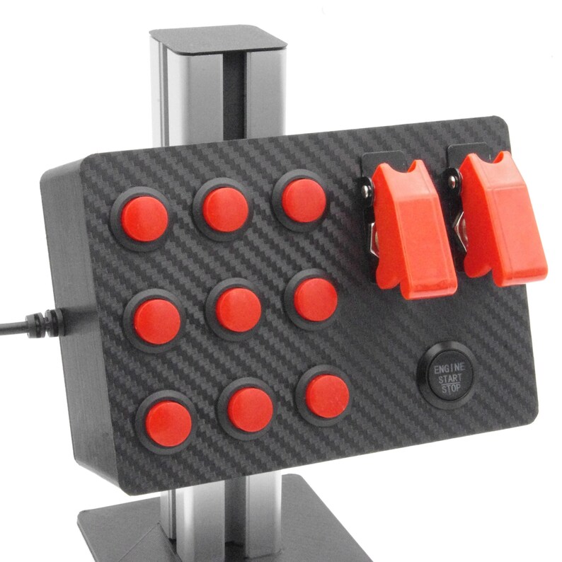 Button Box Sim Racing Desk Clamp Start/stop Button Safety - Etsy