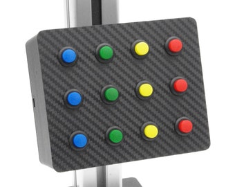 PC USB Box 32 Functions in Red With Toggles, Back Lit Rotary, Encoders ...