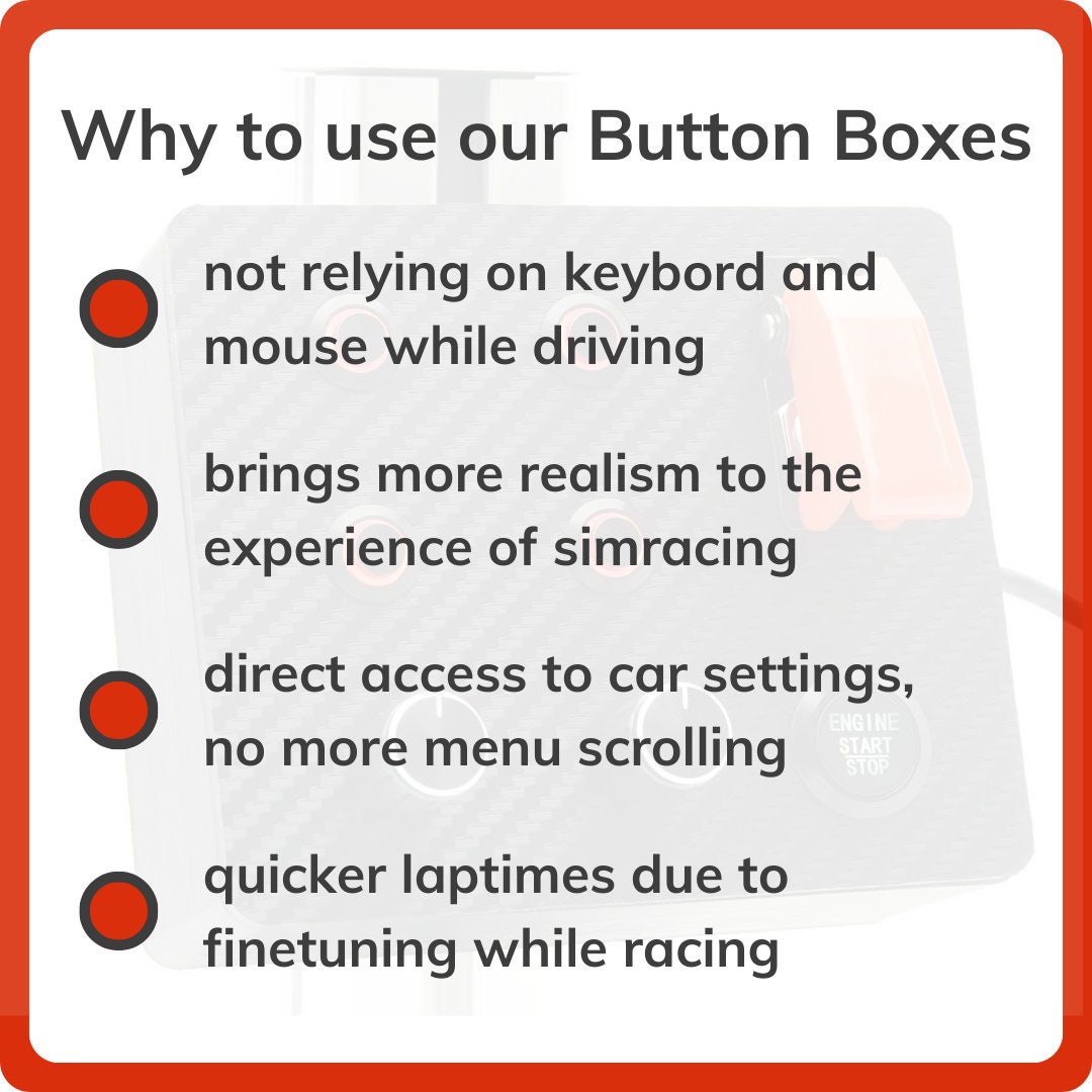 Button Box Sim Racing for Fanatec CSL DD Wheel Base 12 - Etsy