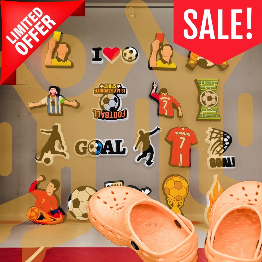 Football Baseball Sports Croc Jibbitz Sports Shoe Charms Assorted ...