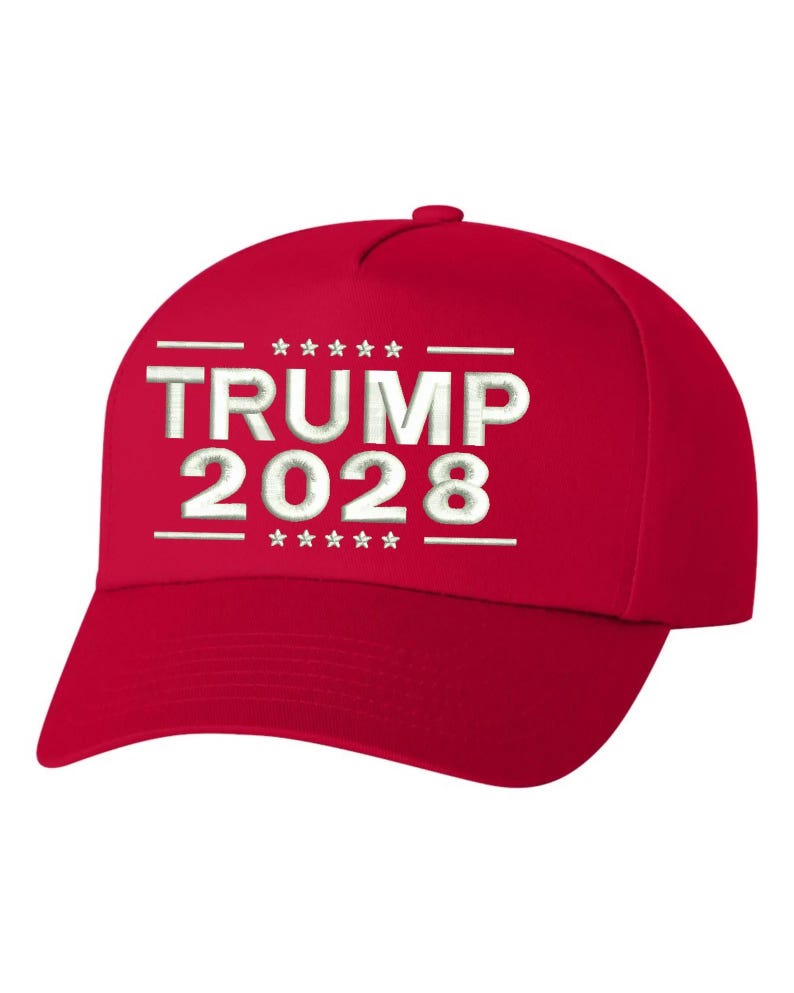 Trump 2028 Embroidered Cap,trump 2028 Hat- Embroidered Red MAGA Cap ...