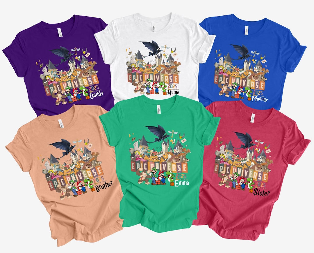 Custom Epic Universe Family Trip Shirts,epic Universe Family Shirt,epic ...
